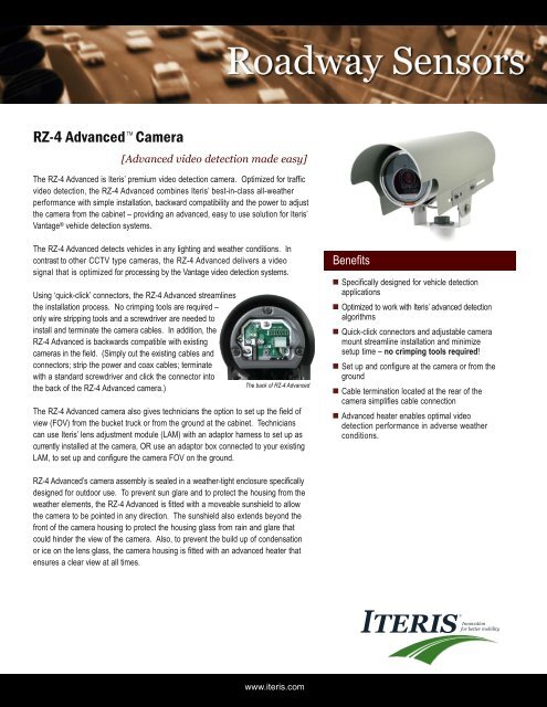 ITERIS RZ4 Advanced - Interprovincial Traffic Services