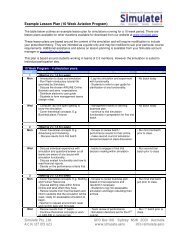 Example Lesson Plan - 4 week aviation - Simulate!