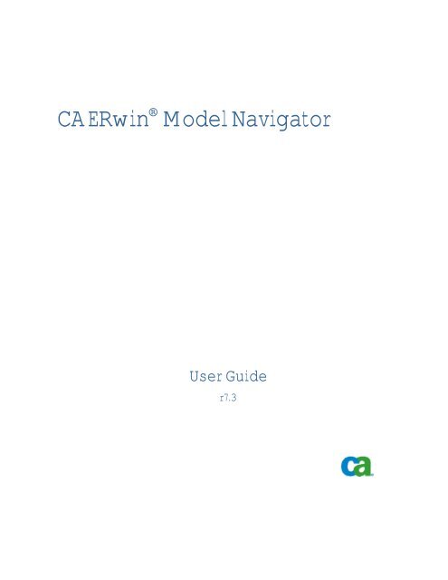 CA ERwin Model Navigator User Guide - CA Technologies