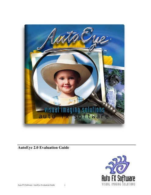 AutoEye 2.0 Evaluation Guide - Auto FX Software