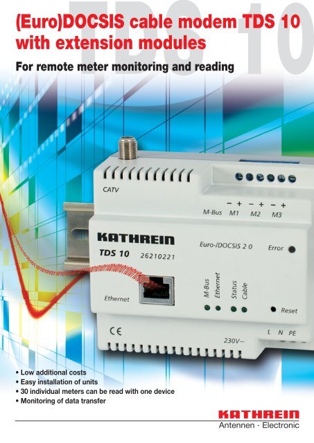 (Euro)DOCSIS cable modem TDS 10 with extension ... - Kathrein