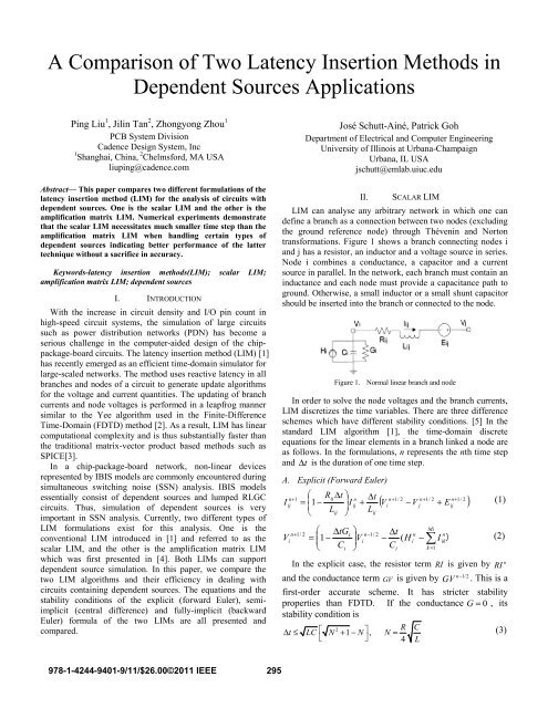 A Comparison of Two Latency Insertion Methods in ... - IEEE Xplore