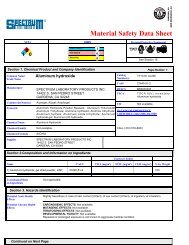 MSDS - Spectrum Chemical