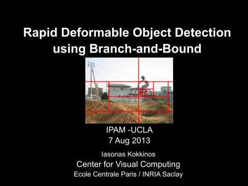 Fast Deformable Part Model Detection Using Branch And Bound