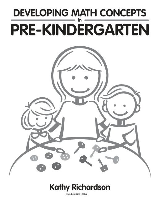 Developing Math Concepts In Pre kindergarten