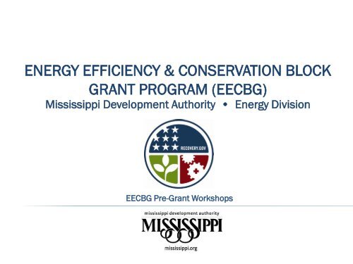 eecbg - Mississippi Development Authority