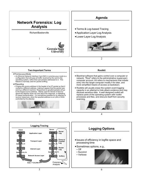 Network Forensics: Log Analysis - Georgia State University