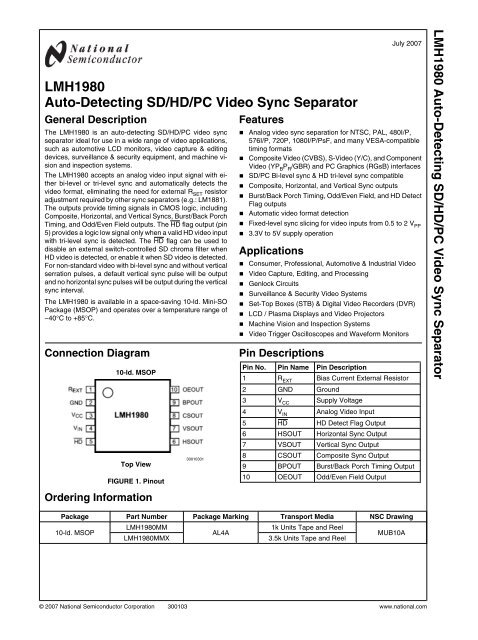 datasheet: pdf - Farnell