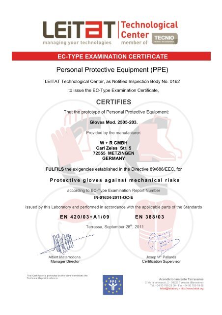 Personal Protective Equipment (PPE) CERTIFIES - STIHL.com