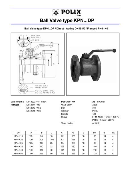Ball Valve type KPN...DP