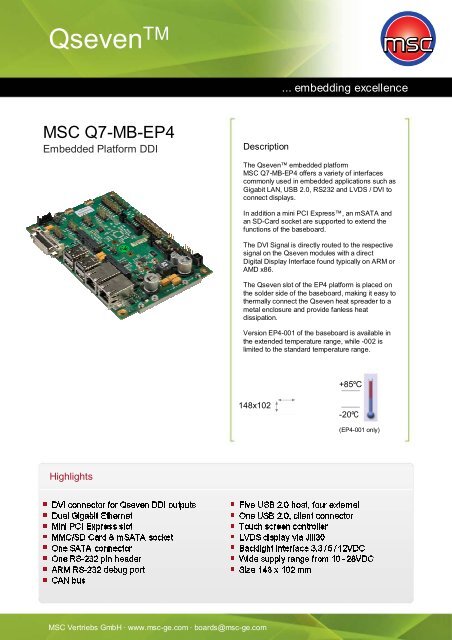 Data Sheet - MSC Vertriebs GmbH