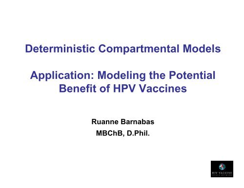 Deterministic Compartmental Models Application Modeling Scharp