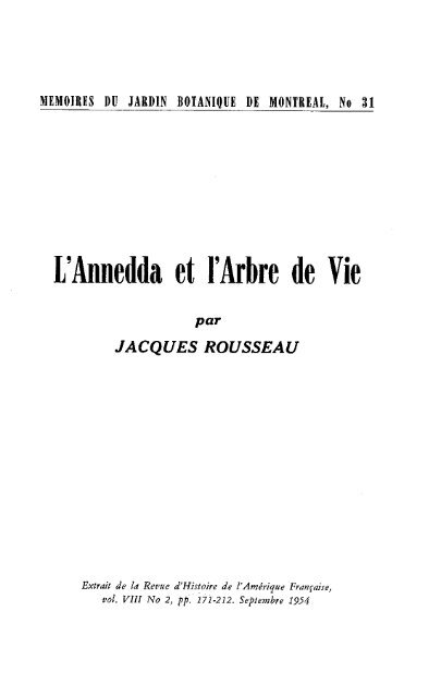l'Annedda et l'Arbre de Vie - Ville de MontrÃ©al