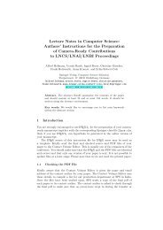 LNCS format instructions