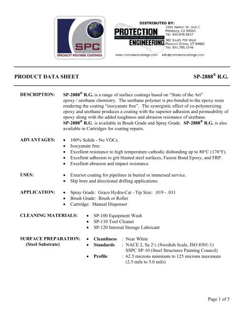 Product Data Sheet SP-2888 R.G
