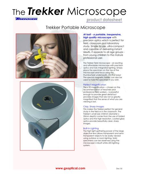 The Trekker Microscope - GX Optical