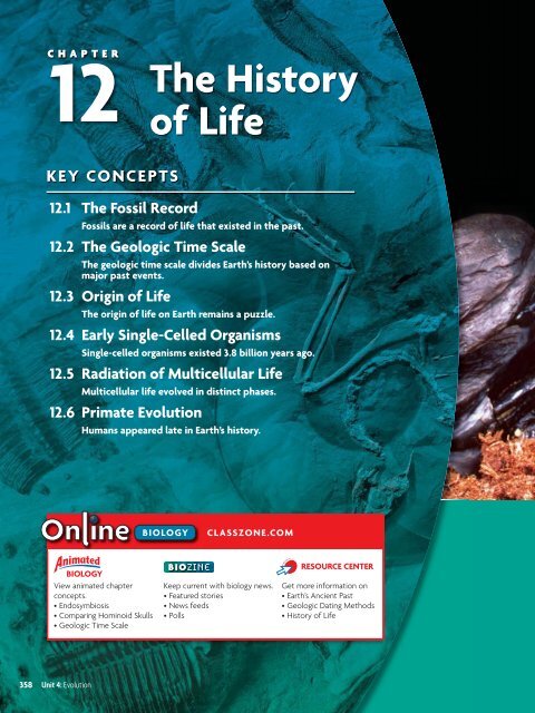 12 The History of Life