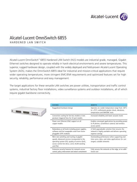 Get the Data Sheet - SSP Telecom Inc.