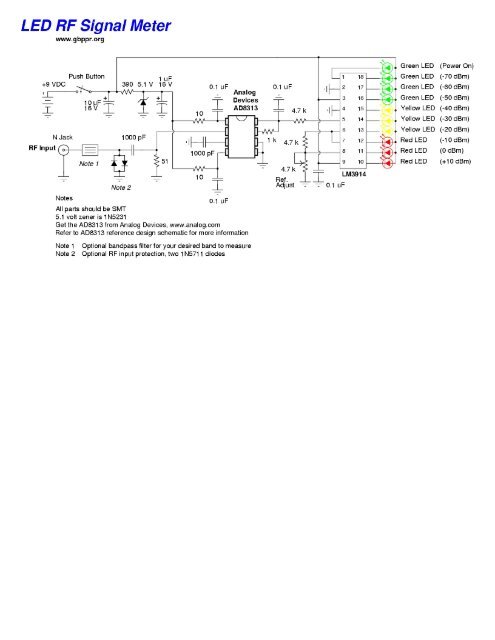 LED RF Signal Meter