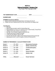 Mini-BESTest: Balance Evaluation Systems Test Â© 2005-2013 ...