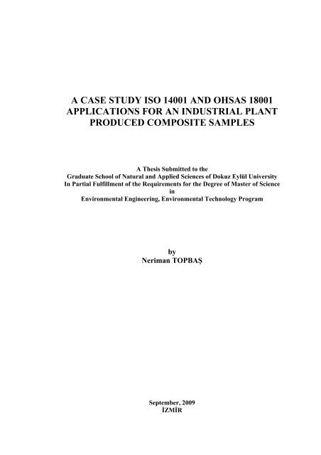 A CASE STUDY ISO
