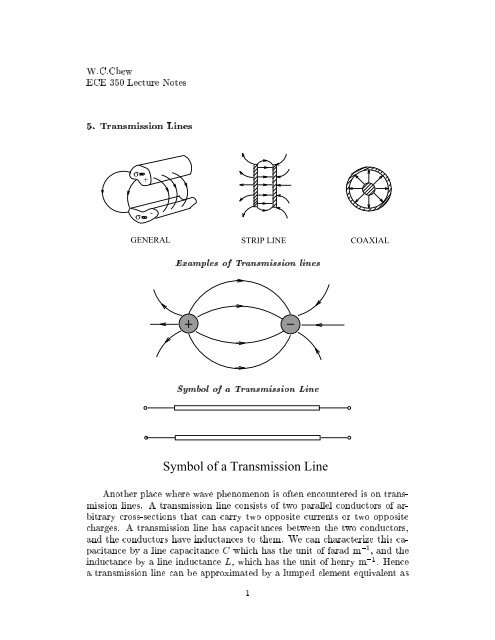 Symbol of a Transmission Line