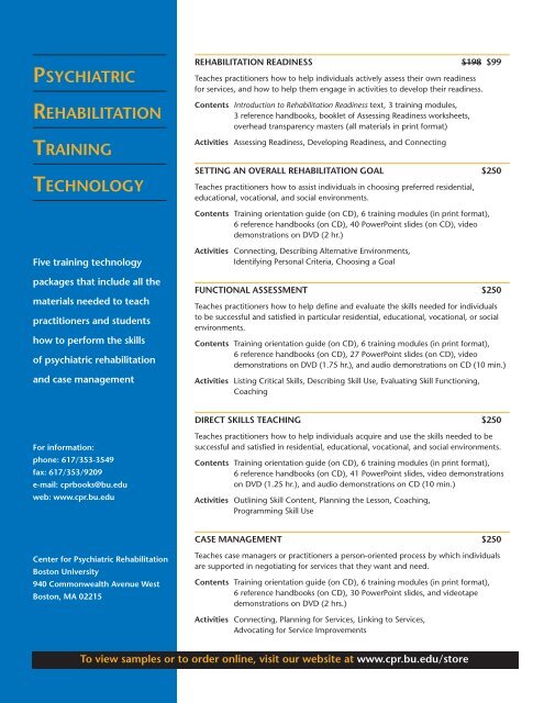 Download Flyer - Center for Psychiatric Rehabilitation - Boston ...