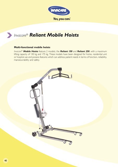 Reliant 150 and 250 Hoists - SEQOL@home