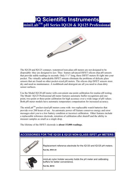 IQ Scientific Instruments miniLab - GeoWater Systems