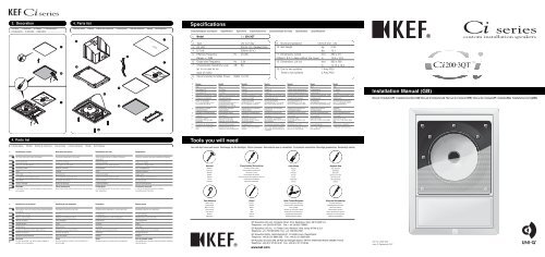 Installation Manual - KEF