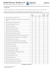 Student Survey Grades 4-5, School Level