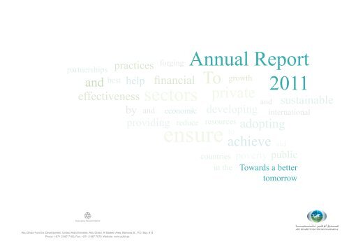 Abu Dhabi Fund for Development, United Arab Emirates ... - ADFD