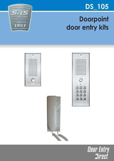 SRS Vandal Resistant audio kits - Doorpoint ... - Door Entry Direct