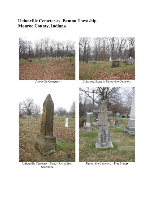 Unionville Cemeteries - Monroe County History Center
