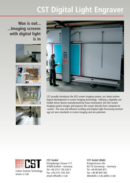 CST Digital Light Engraver