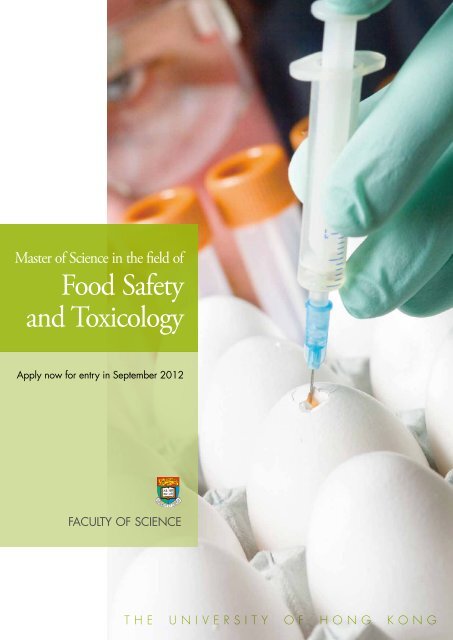 Food Safety and Toxicology - Faculty of Science, HKU - The ...