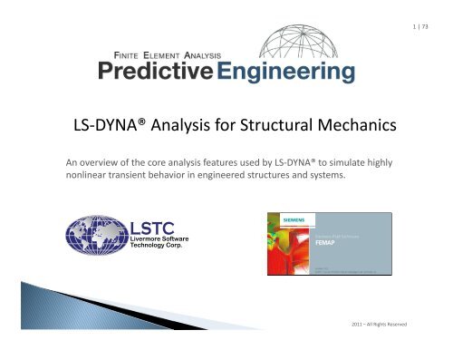 LS-DYNA® Analysis for Structural Mechanics - Predictive Engineering