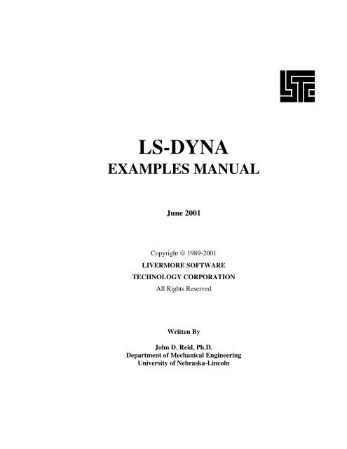 ls-dyna examples manual - Lstc.com