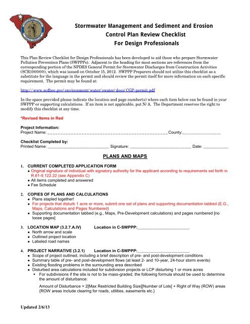 Stormwater Management and Sediment and Erosion Control Plan ...