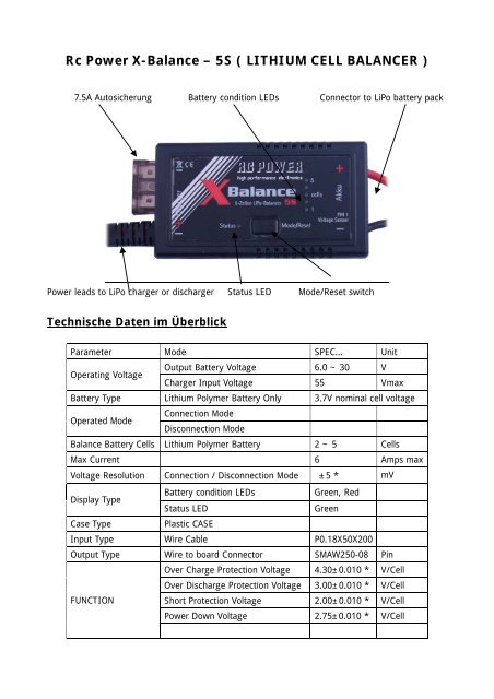 LCB-5C ( LITHIUM CELL BALANCER ) - RC-Toy
