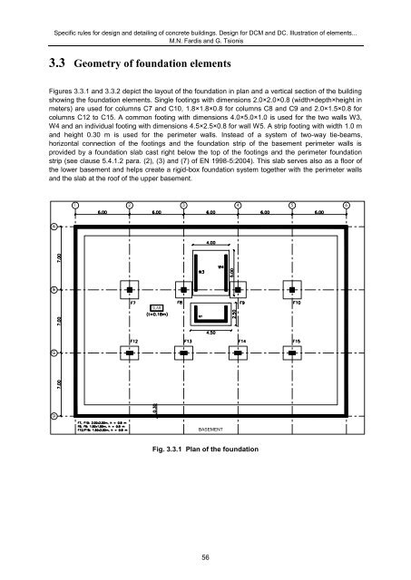 Specific rules for design