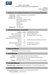 Download COSHH data sheet - GPP Hygiene