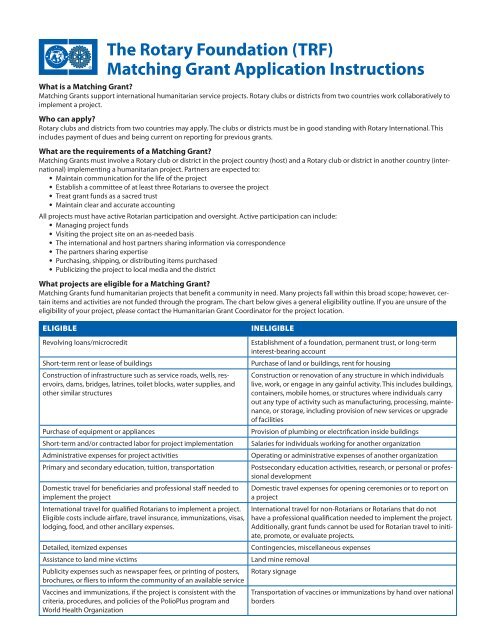 Matching Grant Application Instructions matching-grant-application-instructions