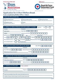 Benevolence Application Form - Spring Lake Church