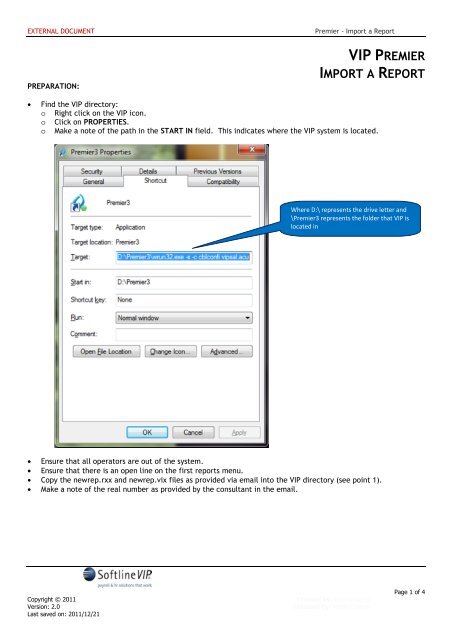 Premier - Import a Report - VIP Payroll