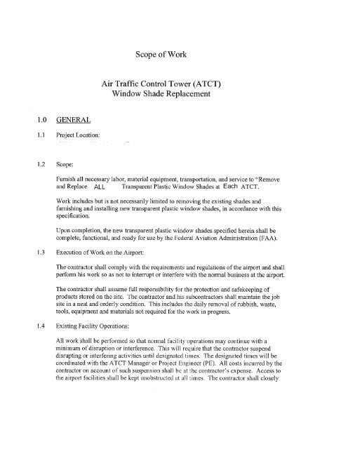 ISO 9000 SPEC - FAACO - Federal Aviation Administration Contract ...