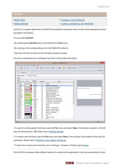 LithCAD 2.3 - Advanced Logic Technology