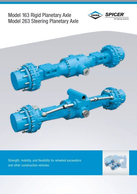 Model 163 Rigid Planetary Axle Model 263 Steering Planetary Axle