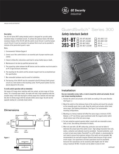 391-BT GuardSwitch Installation - Edwards Signaling