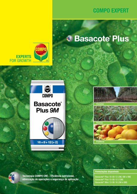 Folheto Basacote Plus - COMPO EXPERT
